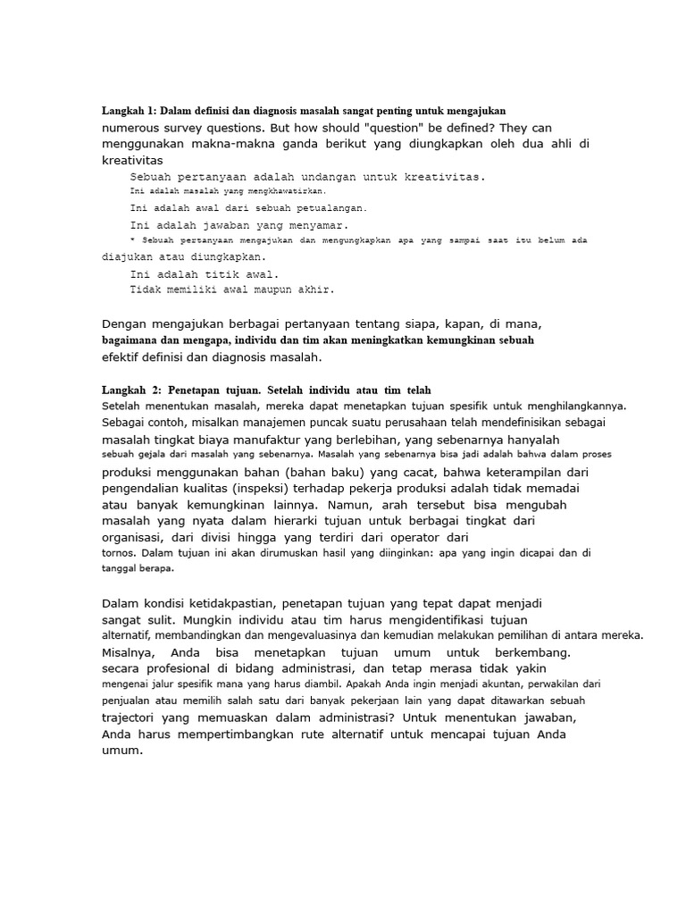 Model Rasional Pengambilan Keputusan | PDF