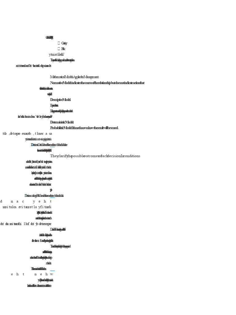 The Scenarios in Decision Making | PDF | Probability And Statistics ...