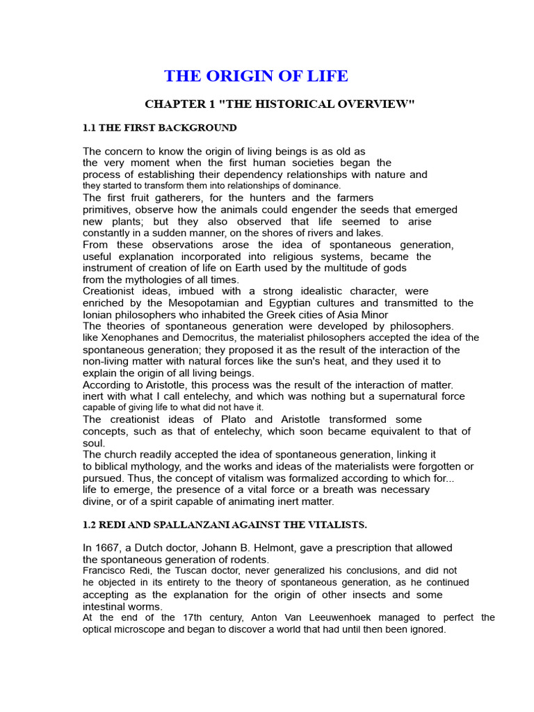 The Origin of Life Complete | PDF | Stars | Eukaryotes
