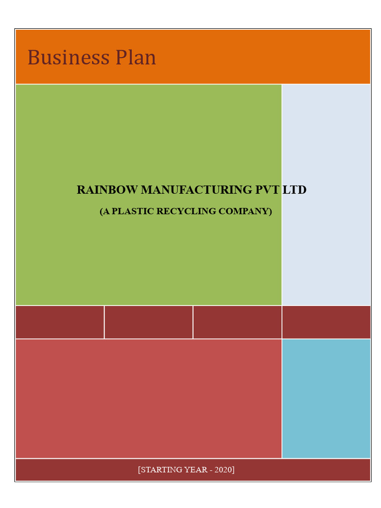 Plastic Recycling Business Plan Overview | PDF | Plastic | Recycling