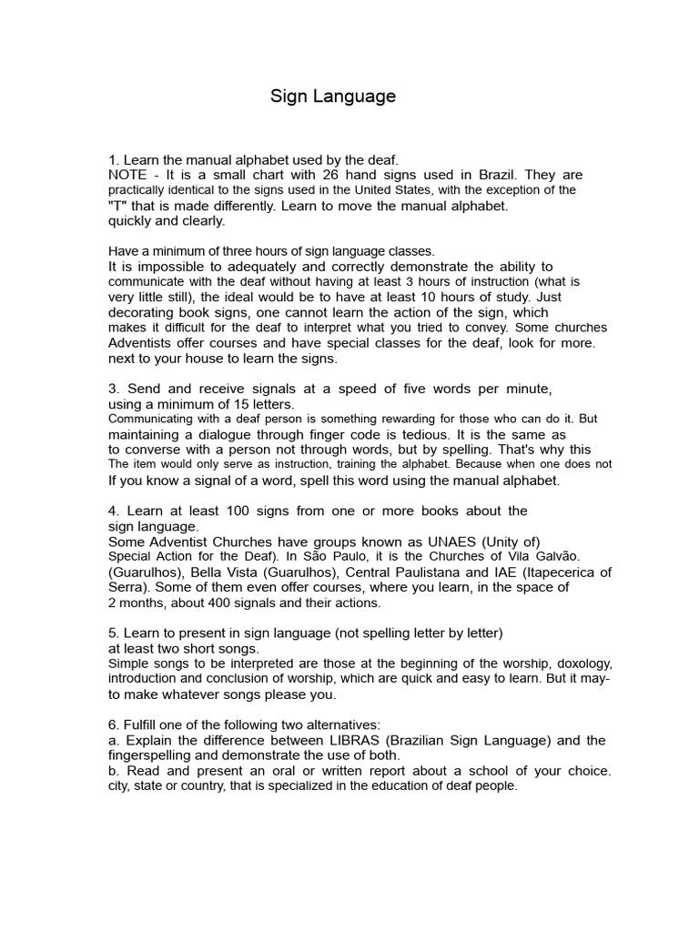 Basic and Advanced Sign Language Specialty Answered | PDF | Sign ...