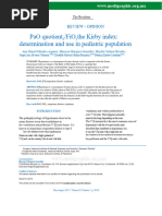 PF Ratio and How To Calculate PaO2FIO2 Pinson & Tang | PDF | Physiology ...