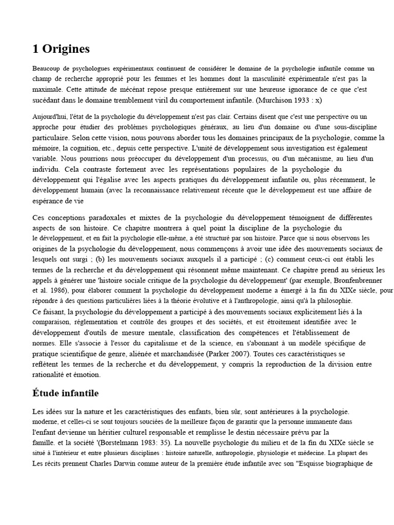 Erica Burman Chapitre 1 Et 2 | PDF | Psychologie | Psychologie du ...