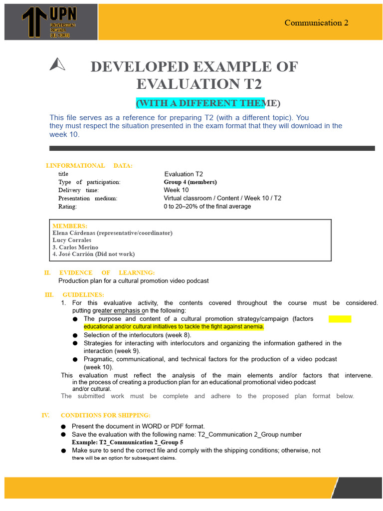Developed Example of T2 - Comu2 | PDF | Communication