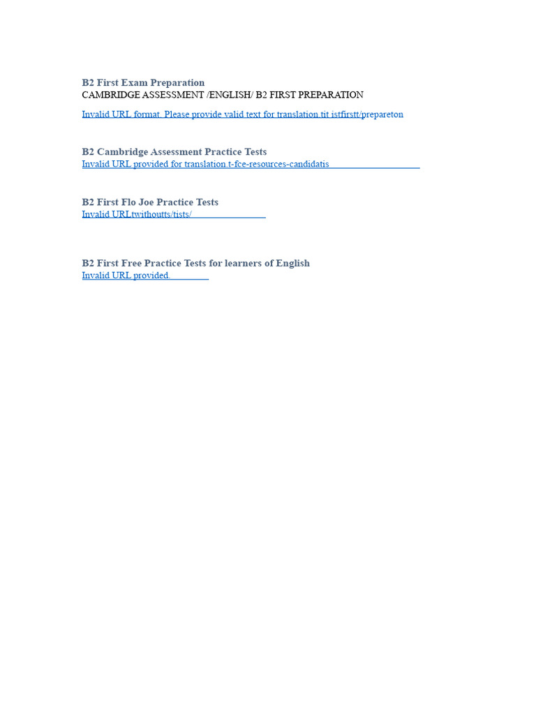 B2 First Exam Preparation | PDF