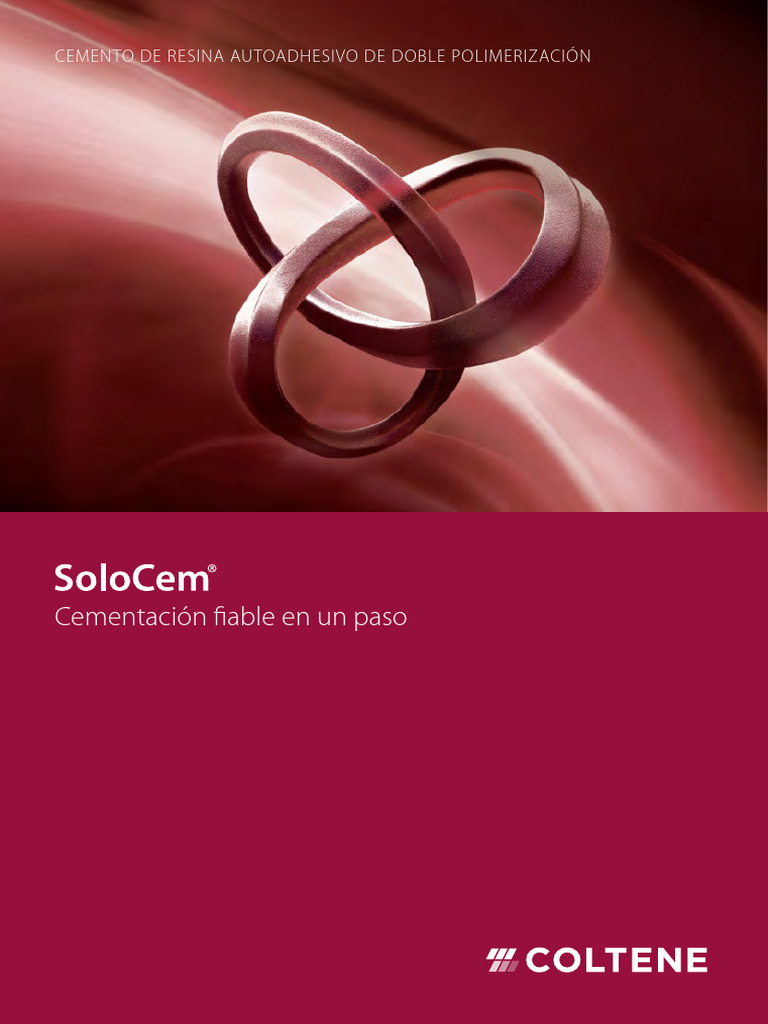 Cemento Autoadhesivo SoloCem: Eficacia y Facilidad | PDF | Compuesto ...