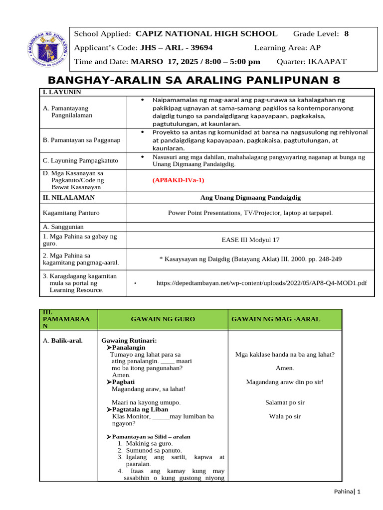 Jhs - Final LP | PDF