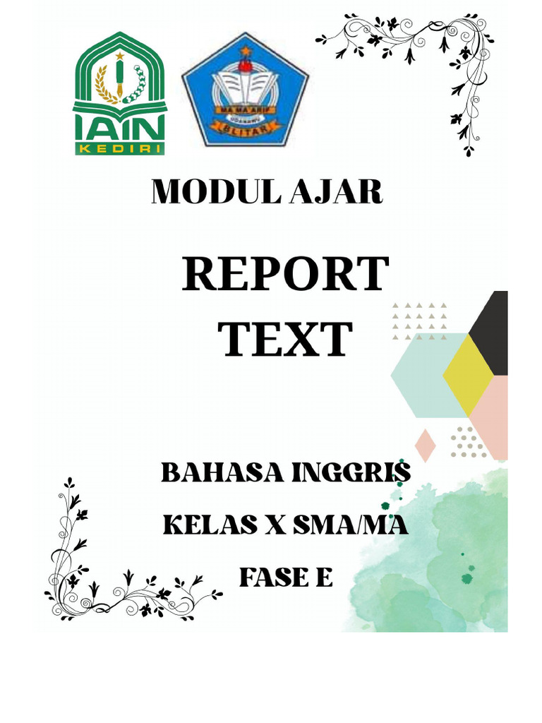MODUL AJAR (2) Report Text | PDF