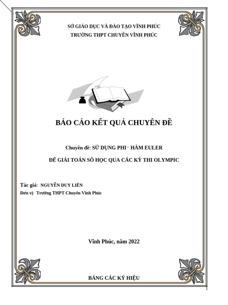 Phi Hàm Euler 2022 | PDF