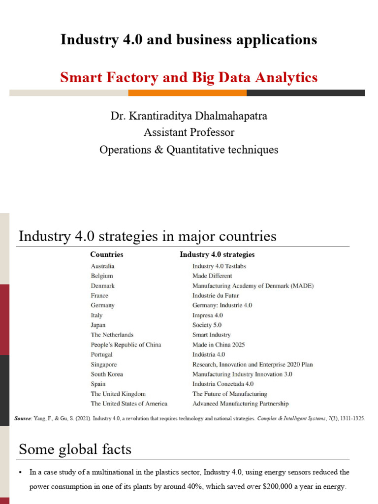 Smart Factory and Big Data Analytics | PDF | Predictive Analytics | Big Data