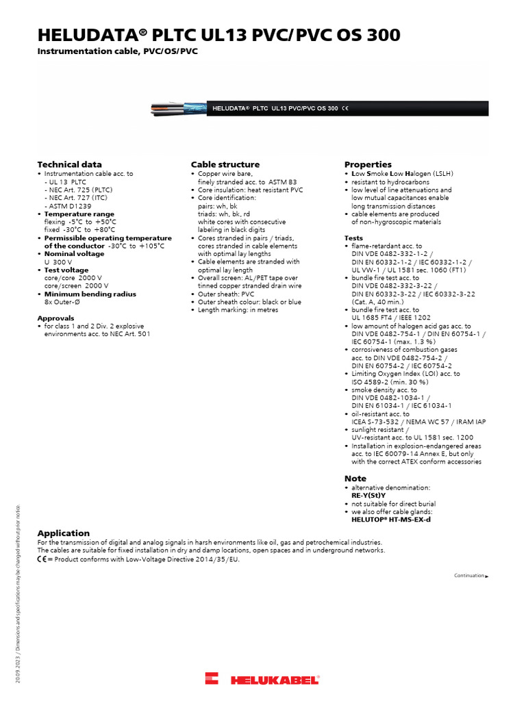 Helukabel m11014702 en GB | PDF | Wire | Electricity
