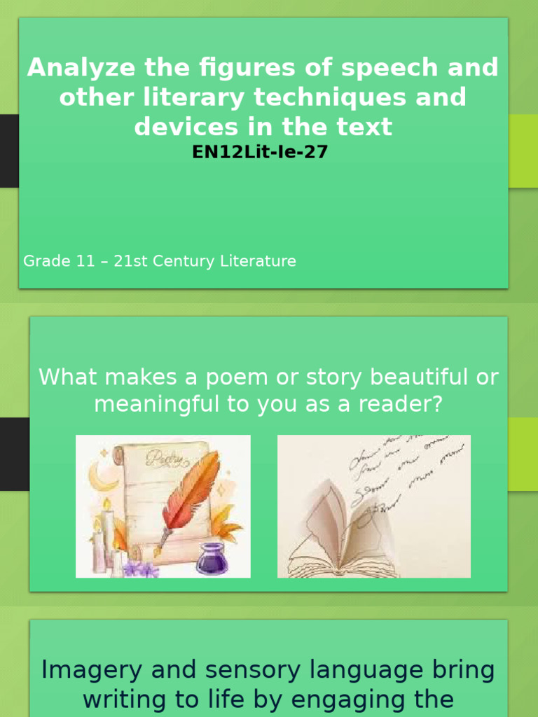 Analyzing Figures of Speech in Literature | PDF