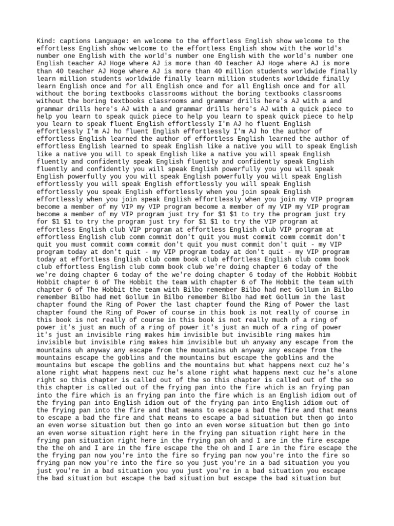 Bilbo Gandalf Dwarves The Hobbit Chapter 6 | PDF | Bilbo Baggins | Fantasy