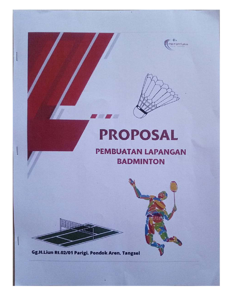 Proposal Pembuatan Lapangan Badminton | PDF