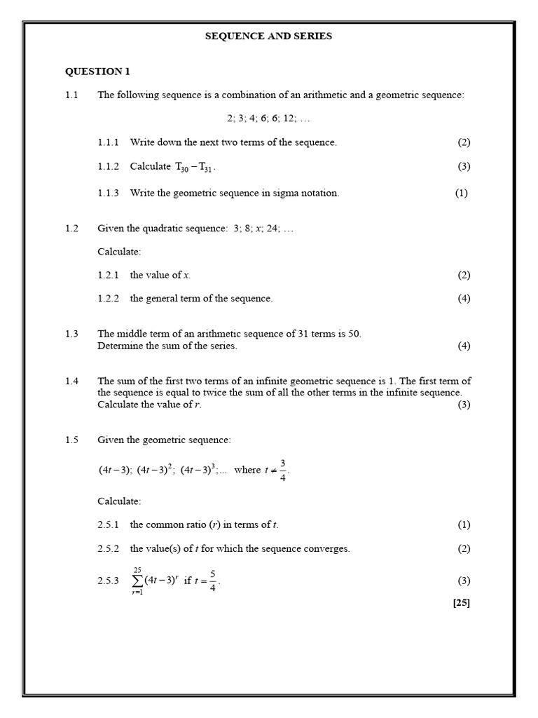 Arithmetic Sequence and Series Grade 12 | PDF | Sequence | Arithmetic