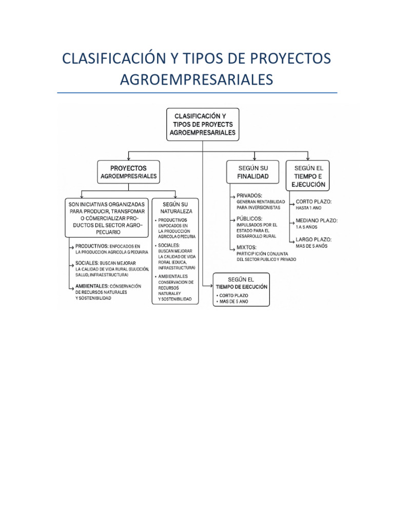 Mapa Conceptual Proyectos Agroempresariales | PDF