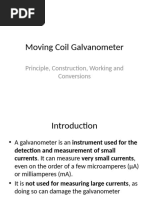 Moving Coil Galvanometer With Diagram | PDF