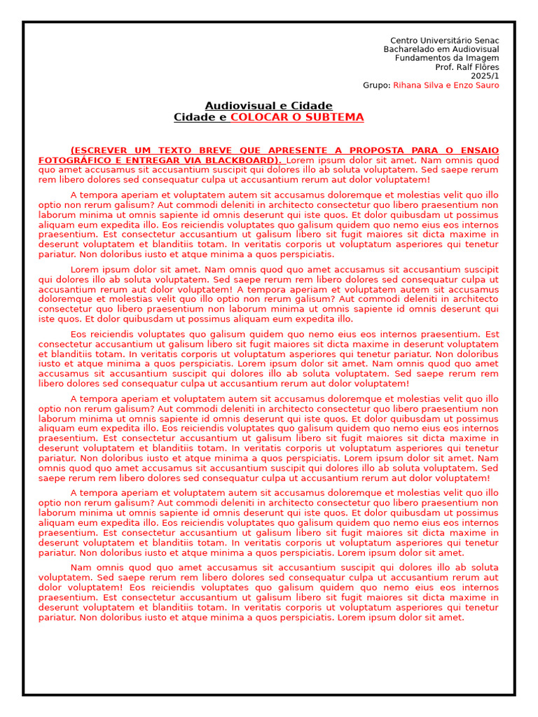 Trab Final Fund Imagem Memorial Dupla | PDF