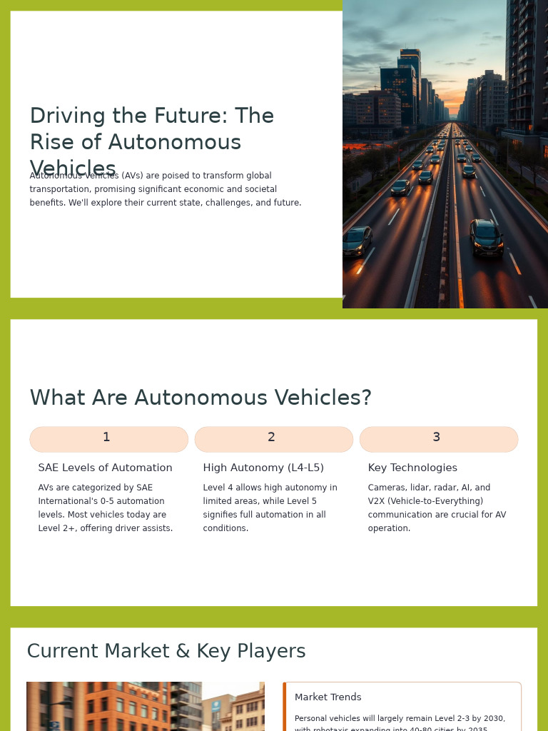 Driving The Future The Rise of Autonomous Vehicles | PDF | Artificial ...