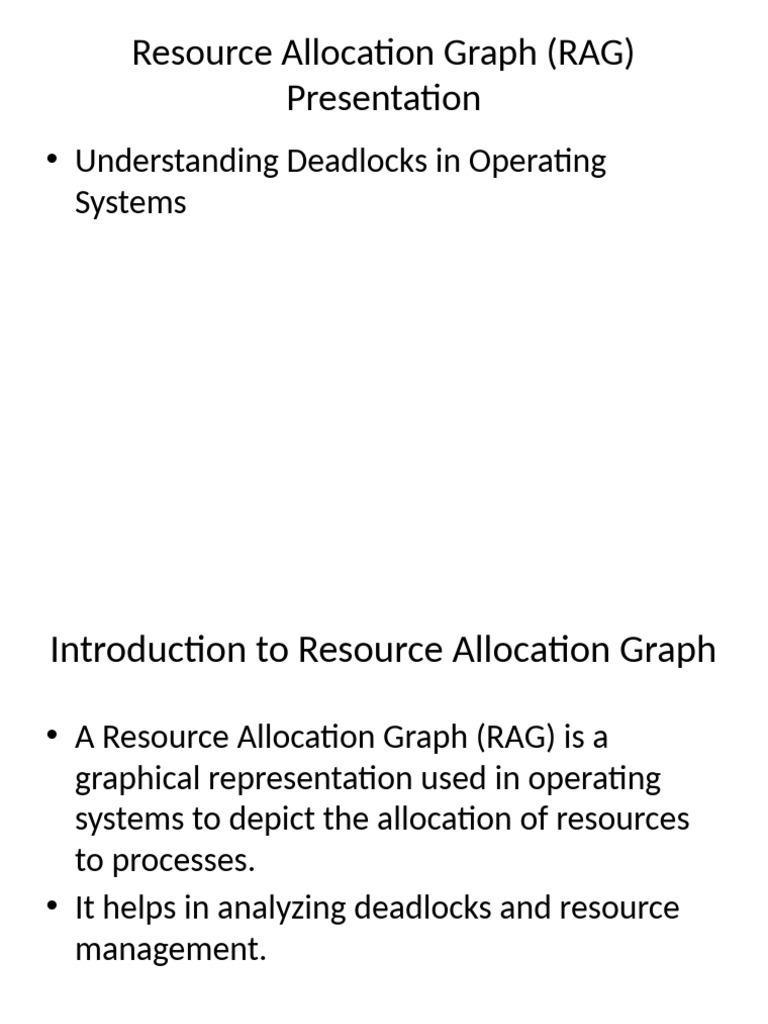 Resource Allocation Graph | PDF