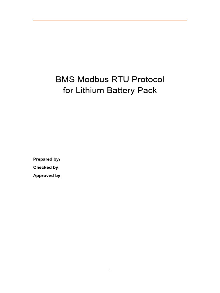 WL48-6FT01 BMS Modbus RTU - EES | PDF | Telecomunicaciones | Tecnologías de la información