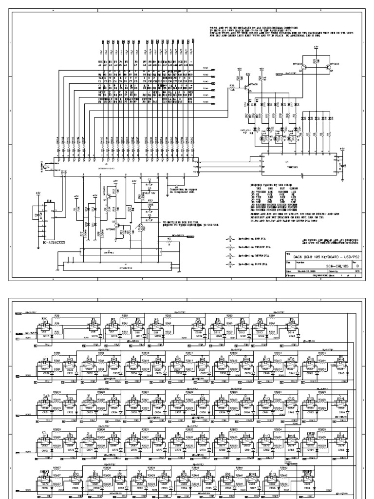 Deck Keyboards Legend 105 Schematic | PDF