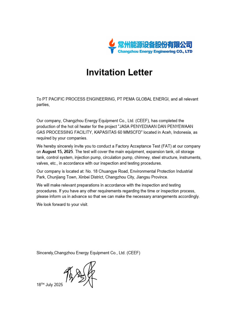 CEEF FAT Invitation | PDF
