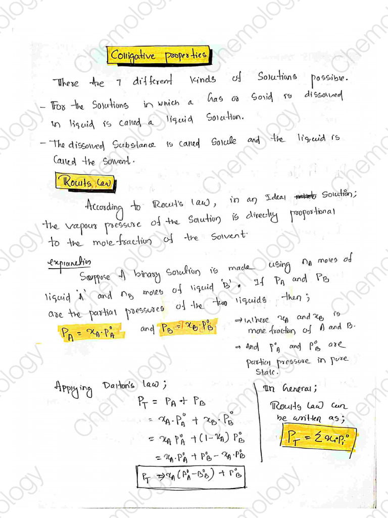 Colligative Properties | PDF