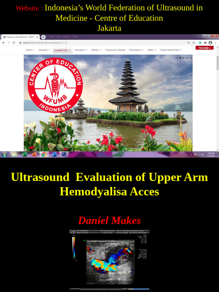 US Evaluation of Upper Arm Hemodialysa Acces 2025, DR Daniel | PDF ...