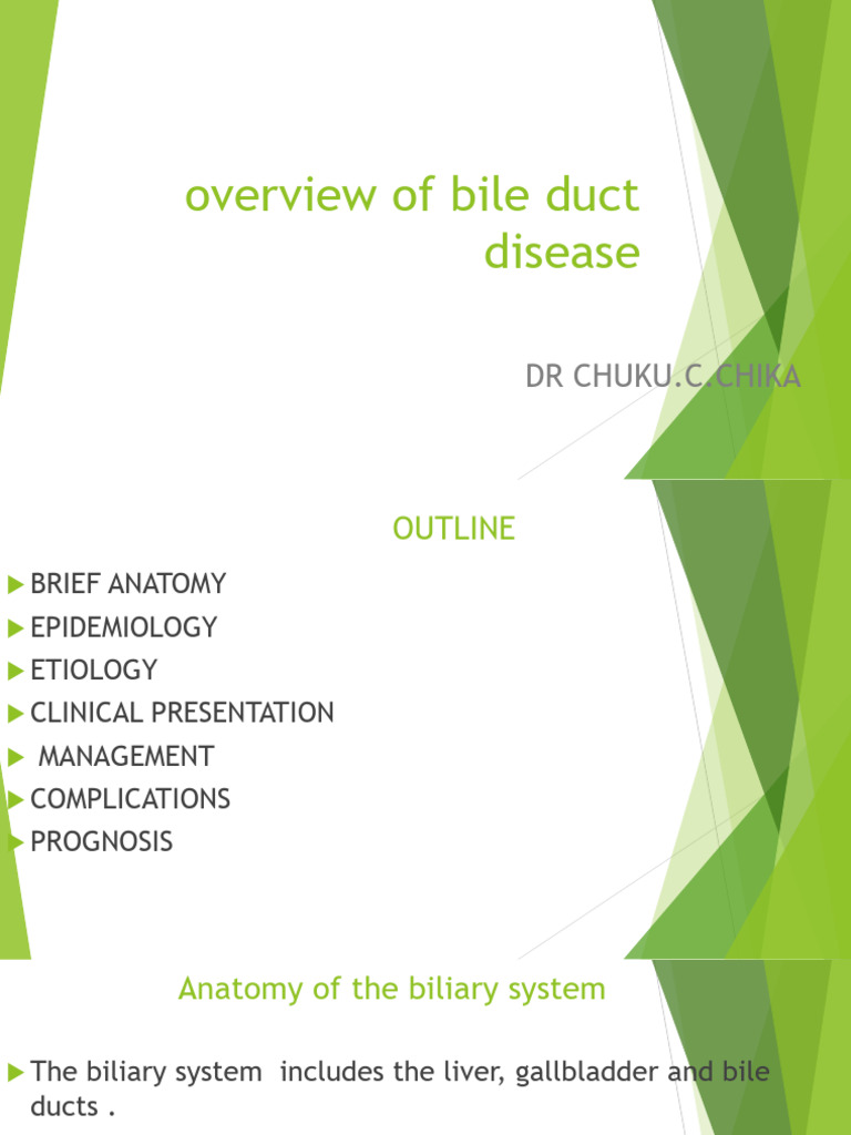 Bile Duct Disease Overview and Management | PDF | Gallbladder | Bile