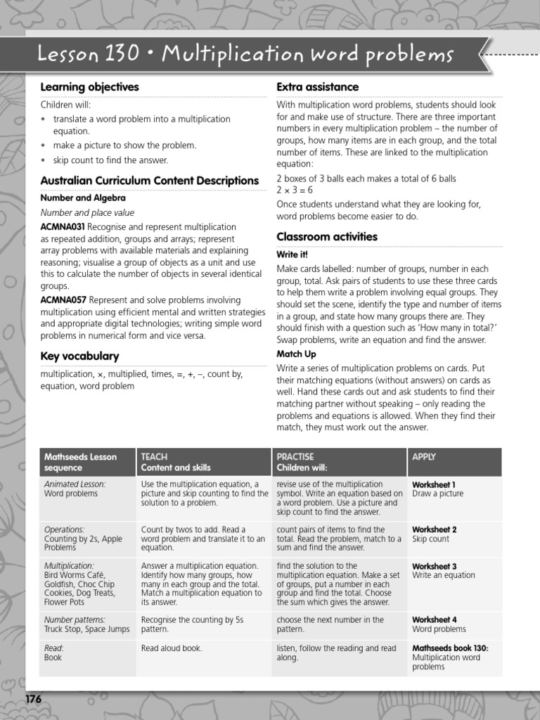 Activity Sheet Maths Homeschool Worksheets Map 26 Lesson 130 | PDF ...