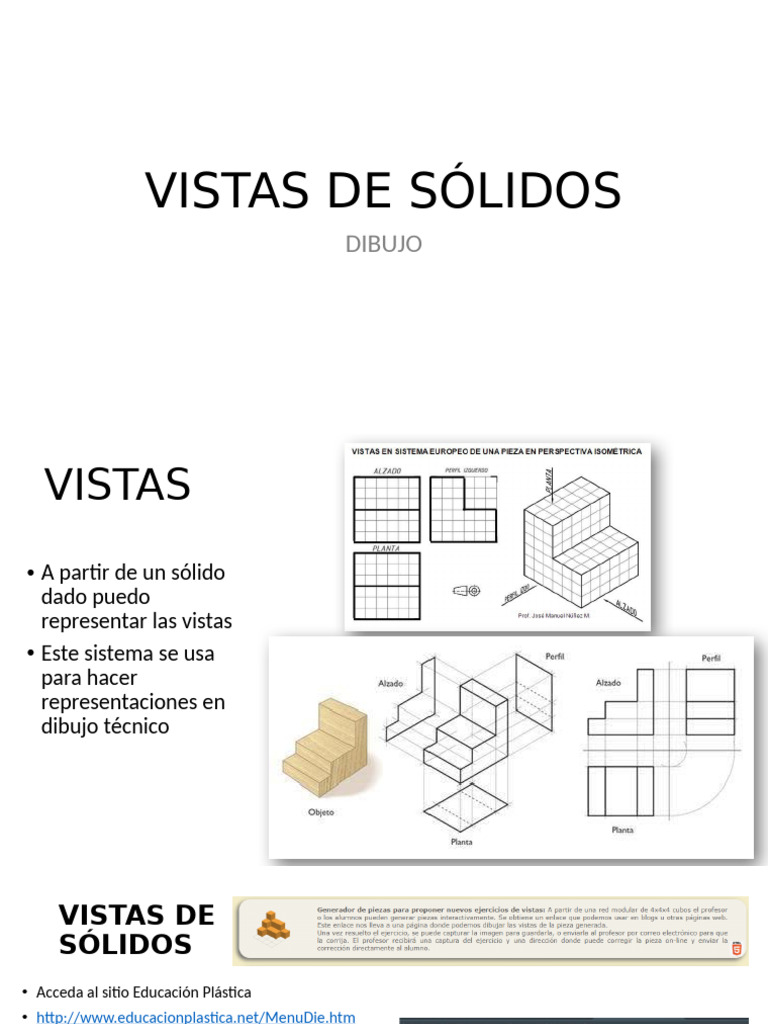 Dibujo Técnico 7 Vistas de Sólidos | PDF