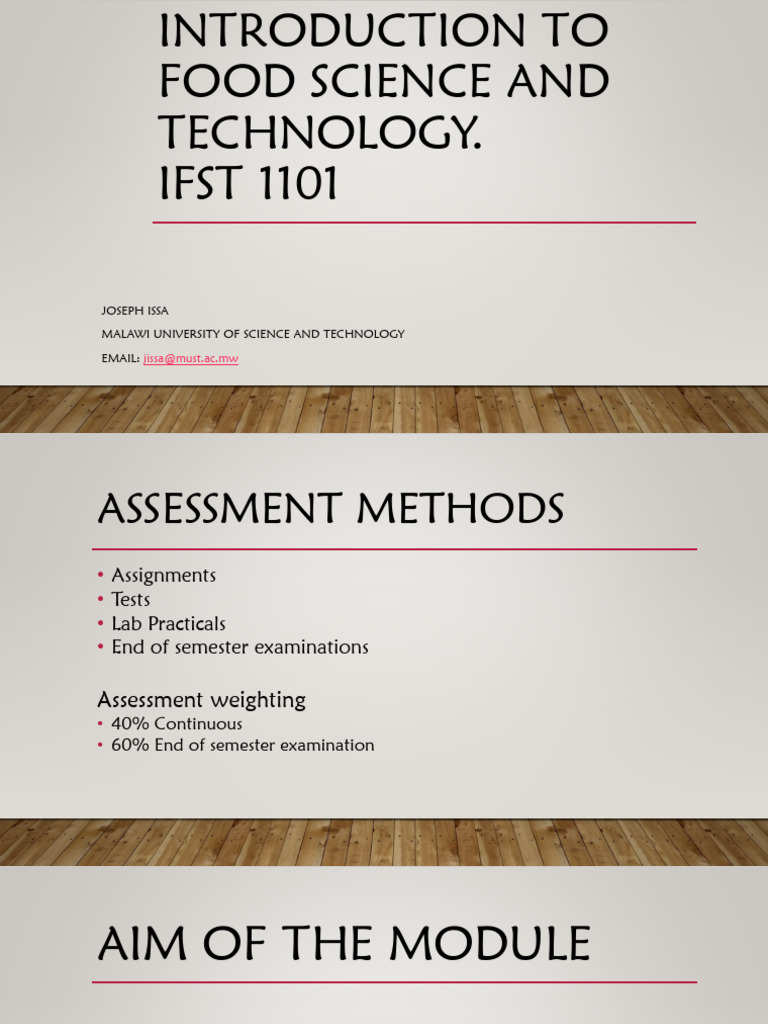 Introduction to Food Science & Technology | PDF | Food Preservation ...