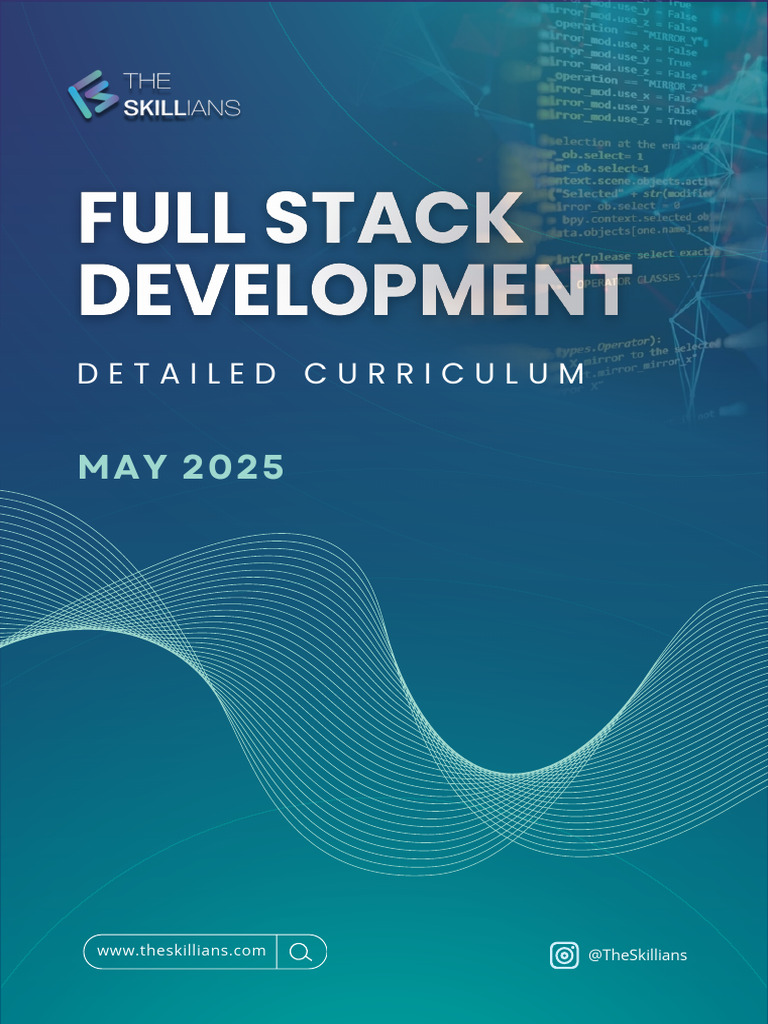 Skillians Full Stack Developer Program | PDF | Web Development ...
