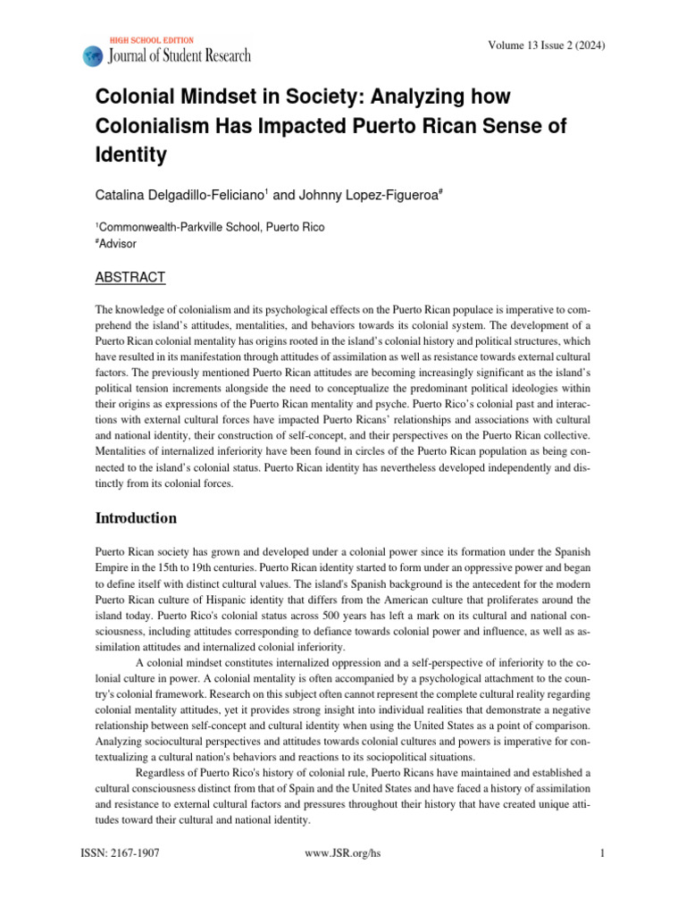 Colonial Mindset in Society Analyzing How Colonial | PDF | Attitude ...