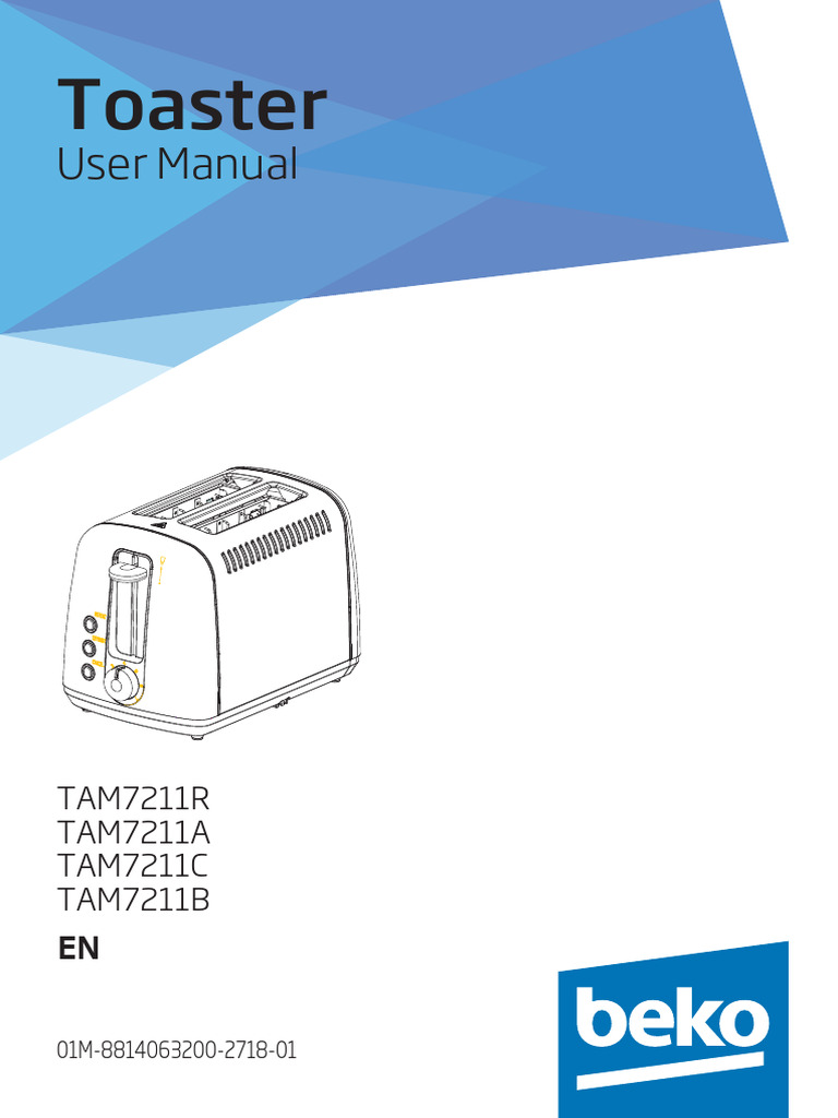 Beko Toaster User Manual | PDF | Electrical Connector | Fuse (Electrical)