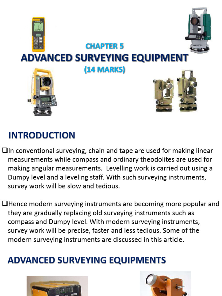 Advanced Surveying Equipment | PDF | Surveying