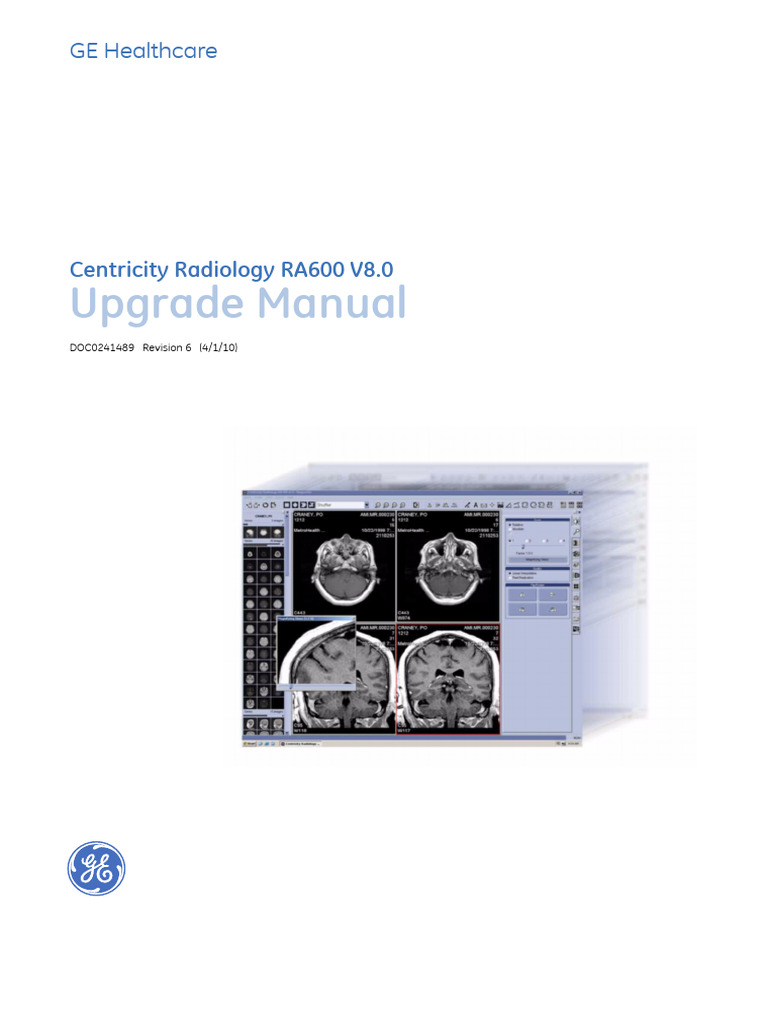 Centricity Radiology RA600 V8.0 Upgrade Manual | PDF