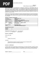 Annex А&B Medical Allowance Form | PDF | Privacy