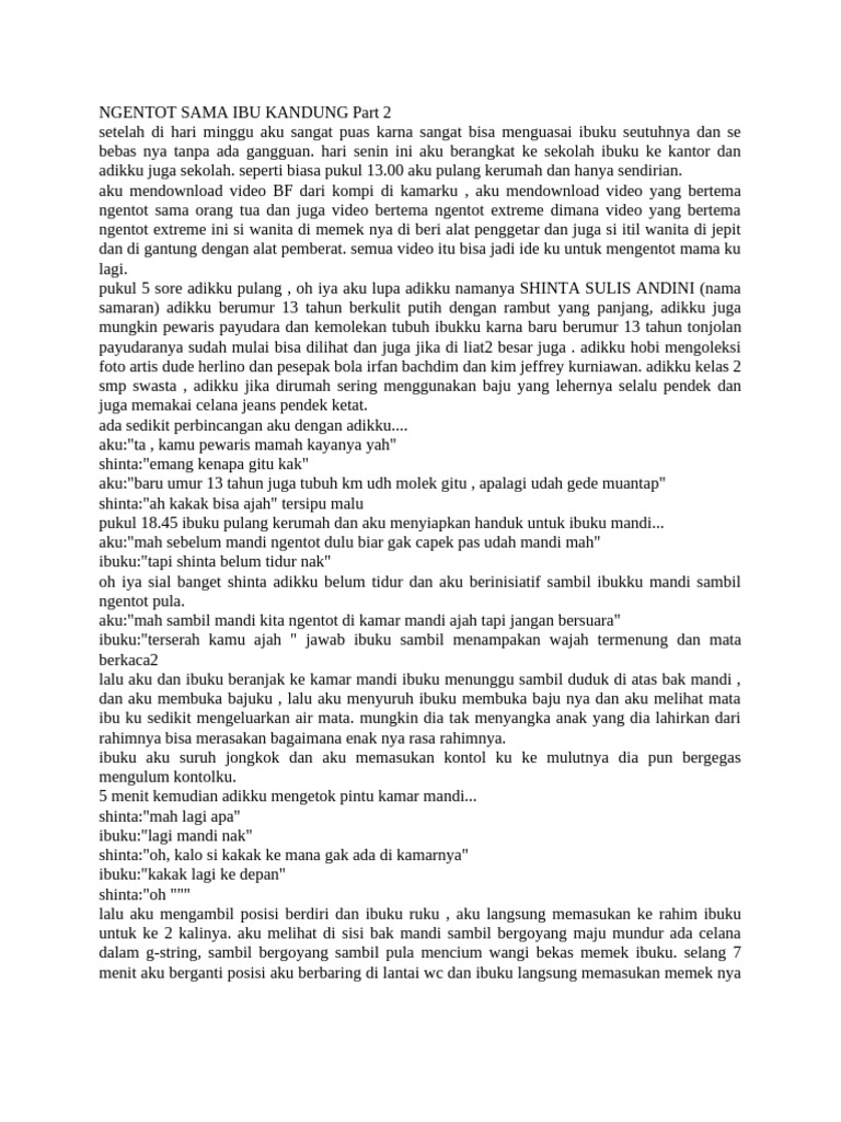 Ngentot Sama Ibu Kandung | PDF