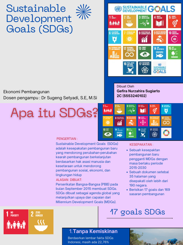 Perencanaan Dan Pembangunan Ekonomi Melalui SDGs | PDF
