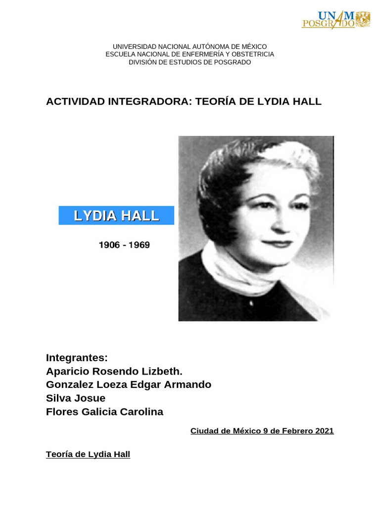Teoría de Lydia Hall en COVID-19 | PDF | Enfermería | Ciencias de la Salud