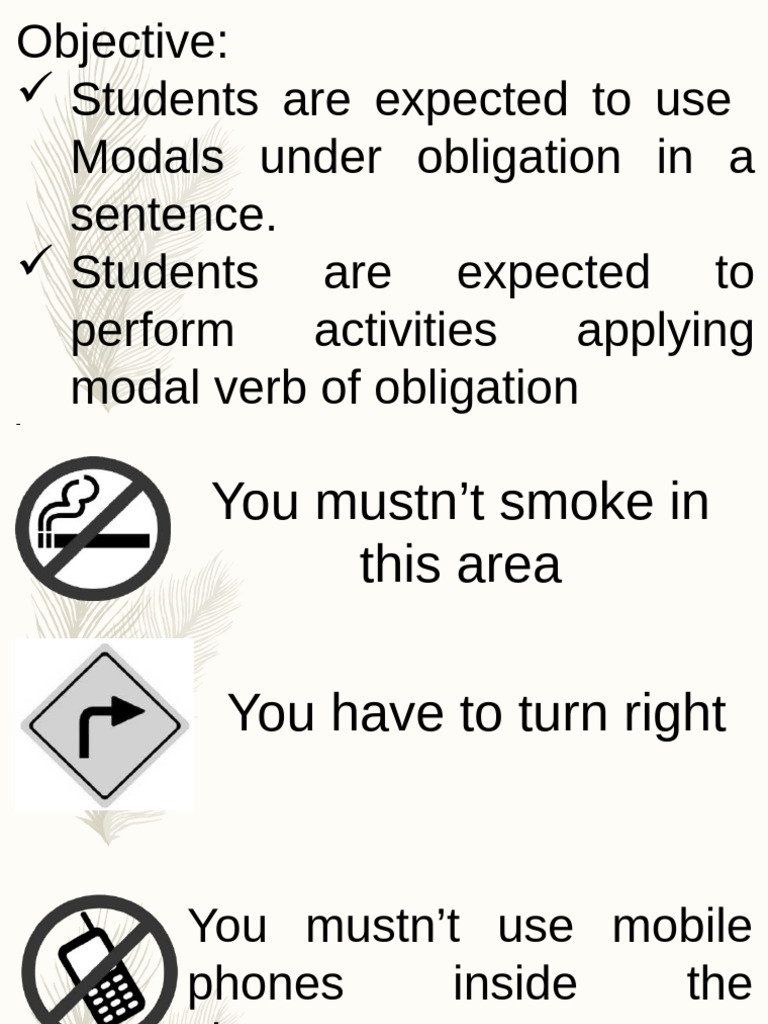 Modals of Obligation Explained | PDF | Verb | Linguistic Typology