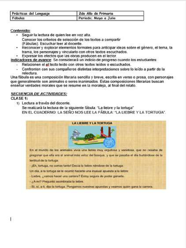 005-006 PDL 2do Fabulas Sec Did - Ok | PDF