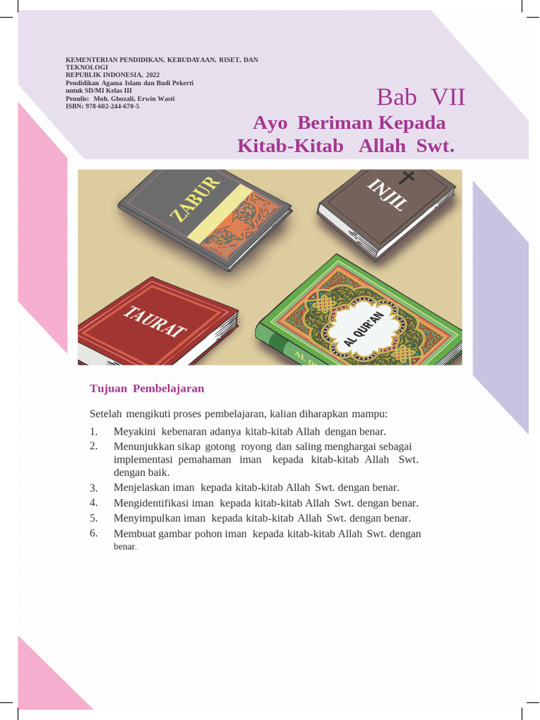 Iman kepada Kitab-Kitab Allah Swt. | PDF