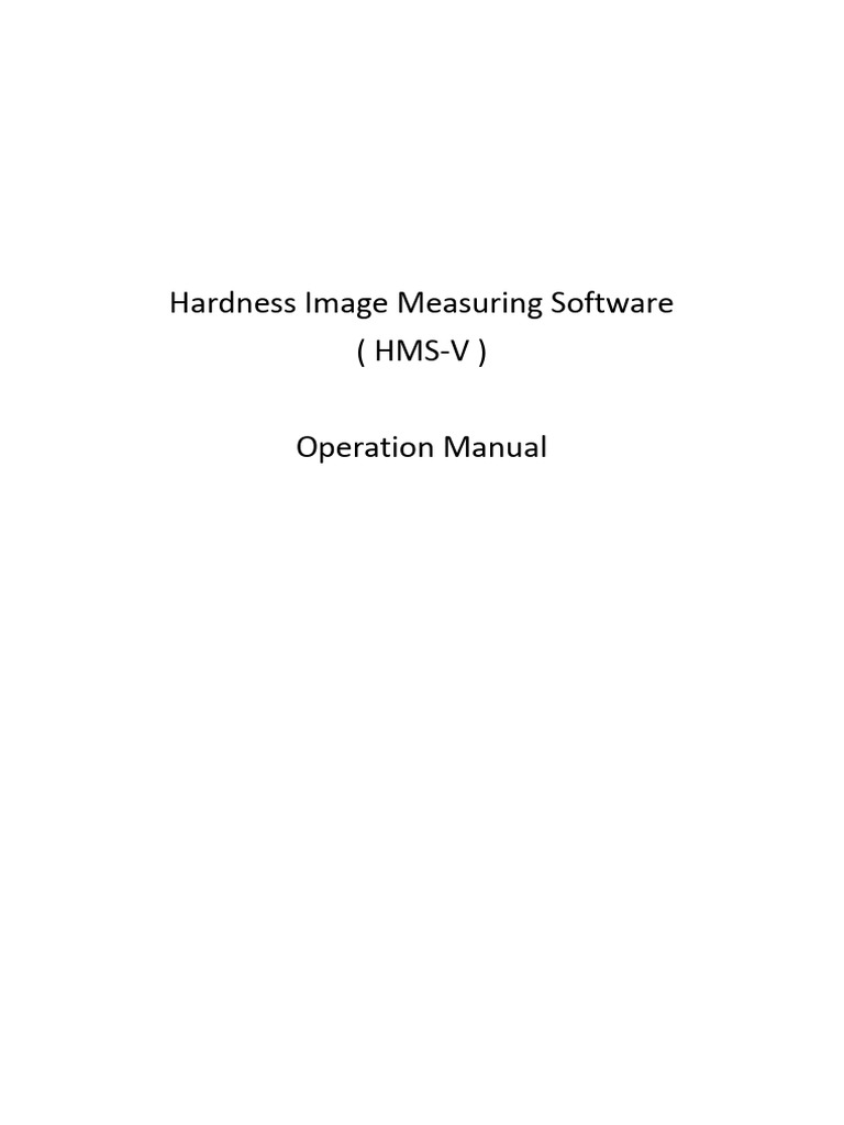 HMS-V Operation Manual | PDF | Microsoft Excel | Button (Computing)