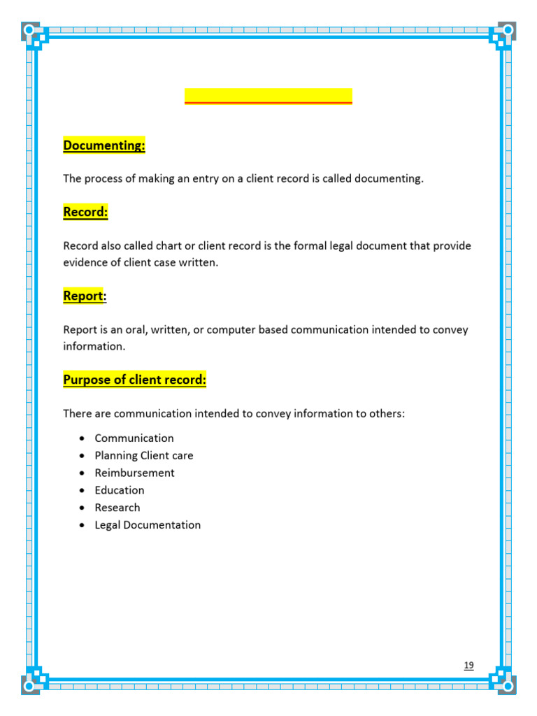 6 Documenting and Reporting | PDF