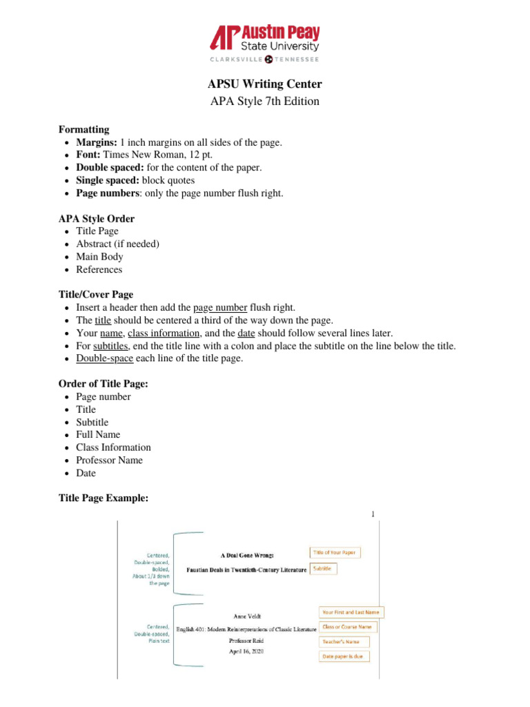 APA Style 7th Edition 2025 | PDF | Apa Style | Citation