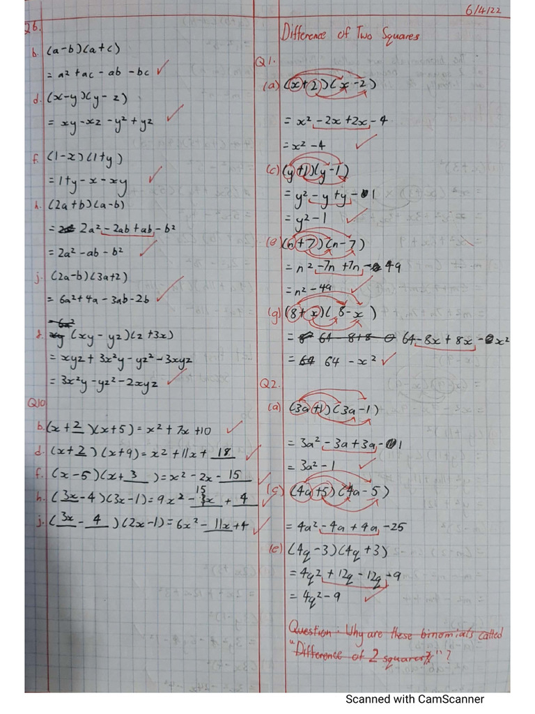 Advanced Binomial Product Tips and Tricks With Dr. Graham | PDF