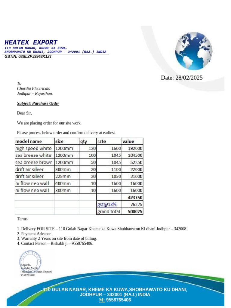 Po Heatex | PDF